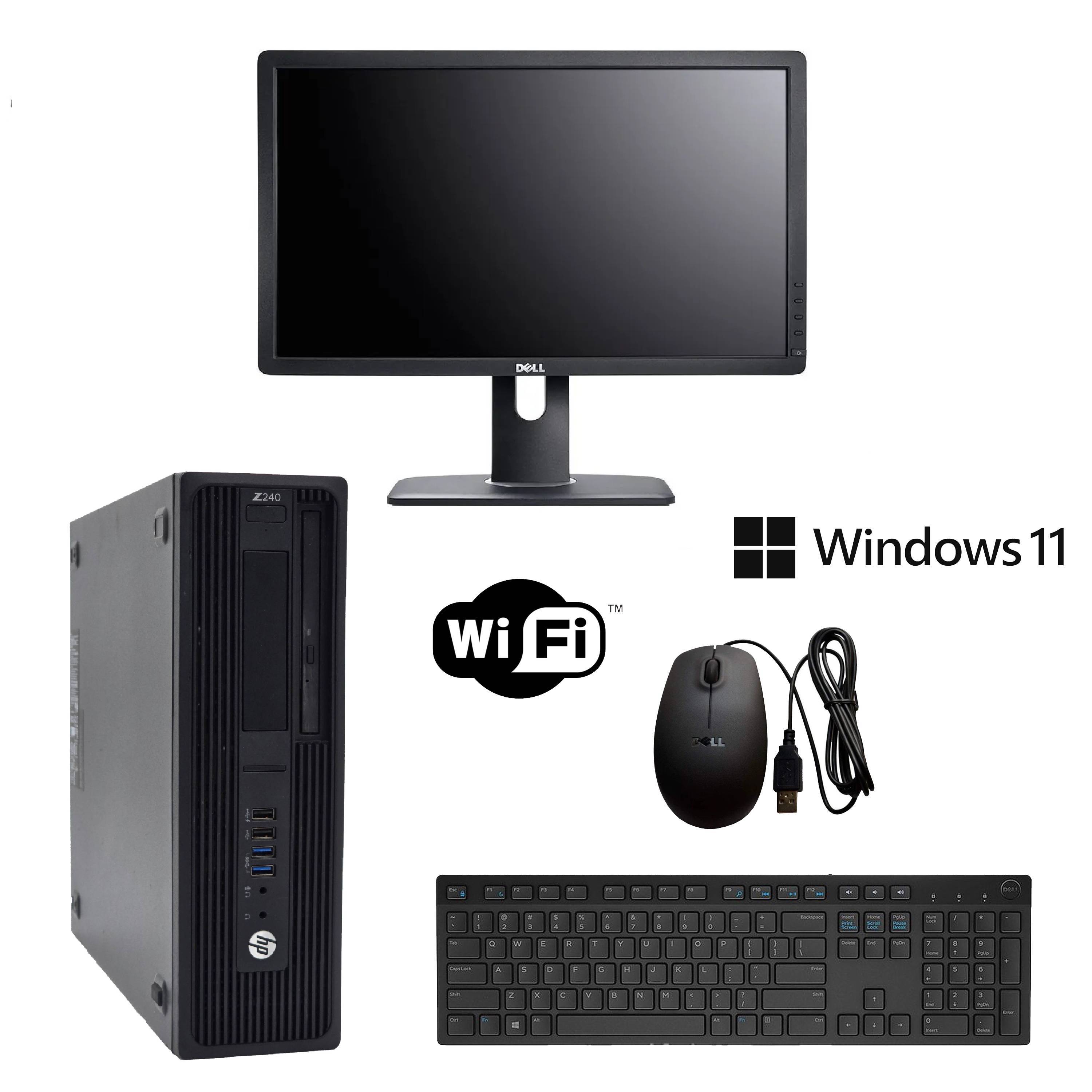 Bundle Monitor and HP SFF Z240 | i3 | Win 11 | 16 GB | 1 TB SSD | Wi-F ...
